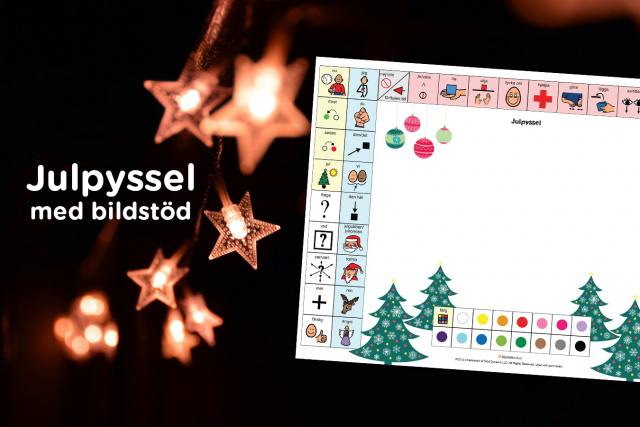 Julpyssel med bildstöd